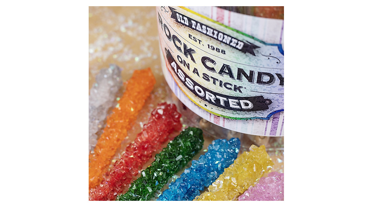36 Assorted Rock Candy Sticks Bulk - Perfect Party Favors & Decorations