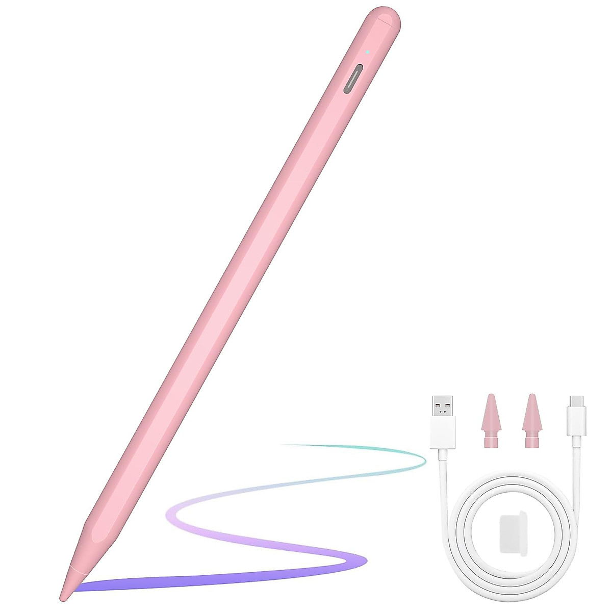 Stylus Pencil for iPad 10th & 9th Generation, Active Pen with Palm Rejection Compatible with 2018-2023 Apple iPad 10/9/8/7/6th Gen/iPad Pro 12.9 &11 inches/iPad Pro 6/5/4th Gen/iPad Air 5/4/3 Gen
