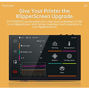 BIGTREETECH PITFT50 V2.1 5 inch Touchscreen Monitor for Raspberry-Pi 4/3B/A/A+/B/B+/2B+/3B/3B+/4B, BTT Pi 2/CB2 Run Klipper Touch Screen, IPS DSI LCD Display 800x480, Capacitive 5 Point Touch