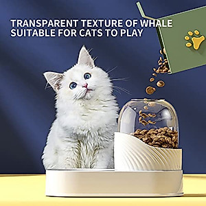 Automatic Cat Dog Feeders Cat Food and Water Dispenser Set 2L ,2 PCS Gravity Food Feeder and Water Set,Pet Food Bowl Feeder & Food Dispenser for Cat,Dogs,Puppy, Rabbit Pets Hamsters