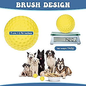 TAUCHGOE Interactive Dog Balls, Dog Toys for Boredom and Stimulating, Dog Toys for Aggressive Chewers, Safer for Dog's Mouths, for Large Medium Small Puppy, Training Catch & Fetch