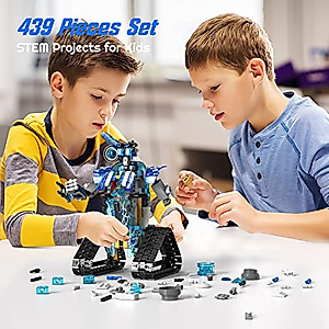 HAKPNEW Remote Control Building Blocks,Programmable Building Robotics Kit with APP Kids Robot Toys for Boys 6-12 Years Old