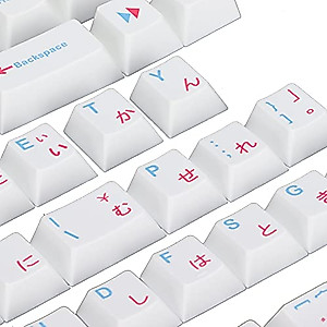 Yoidesu 123 Keys Japanese Sushi Keycaps, Cartoon PBT Keycap for General Mechanical Keyboard Oil Resistant Gaming Keyboard Keycap with Shaft Puller(Sushi)