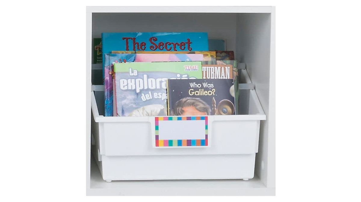 4-Pack Classroom Library Bins for Kid's Organization