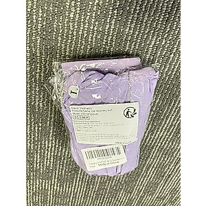 Yoolhamy Cat Recovery Suit for Post After Surgery, Elizabethan Collar & Cone Alternative, Anti-Licking Wound for Abdominal Wounds or Skin Diseases Kitten Bodysuit (Purple, L)