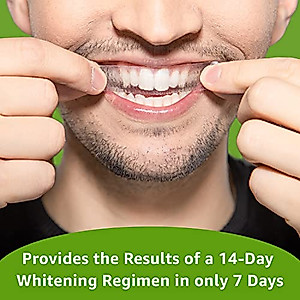 REMBRANDT Deeply White + Peroxide 1 Week Teeth Whitening Kit, Removes Tough Stains, Enamel-Safe, 28 Custom-Fit Whitening Strips (14 Treatments)