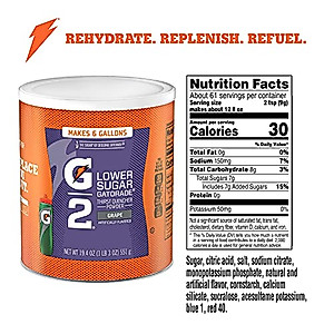 Gatorade Thirst Quencher Powder, G2 Low Calorie, Grape, 19.4 Ounce, 3 Count