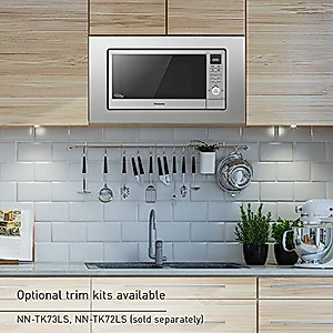 Panasonic NN-SD78LS 1.6 cu.ft Cyclonic Inverter Countertop Microwave Oven 1250Watt Power with Genius Sensor Cooking, cft, 19.44"D x 21.88"W x 11.94"H,Stainless Steel