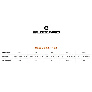 Blizzard Men's Bonafide 97 Trueblend All-Mountain Woodcore Off-Trail Stiff Dark Blue/Red Skis, Size 177