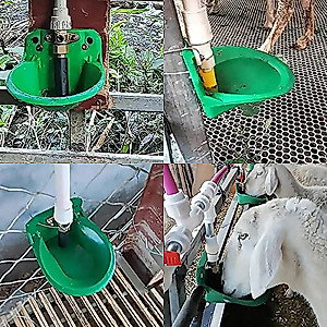 Automatic Sheep Waterer Bowl Sheep Goats Drinking Water Bowl Goat Feeders Plastics Automatic Drinking Trough Livestock Supplies