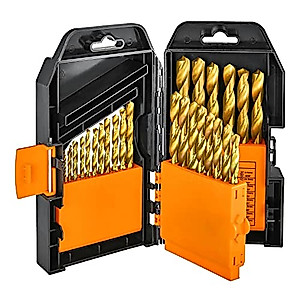 Warrior Titanium Nitride 29pc High Speed Steel Drill Bit Set