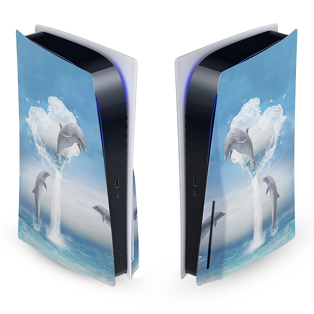 Head Case Designs Officially Licensed Simone Gatterwe Lovers Art Mix Vinyl Faceplate Sticker Gaming Skin Decal Cover Compatible With Sony PlayStation 5 PS5 Disc Edition Console