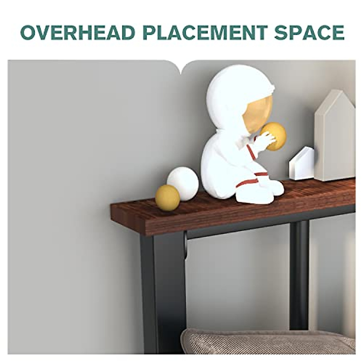 IMUsee Queen Size Metal Platform Bed Frame with Headboard, Heavy Duty, Mattress Foundation, Multi-Directional Support, No Box Spring Needed, Easy Assembly, Noise Free, Black