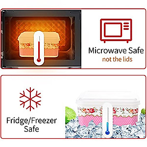 Food Containers Set of 4 with Lids Leakproof PP BPA-Free Microwaveable Food Storage Premium Heavy-Duty Quality, Freezer & Dishwasher Safe (68, 43, 24 and 10 oz.)