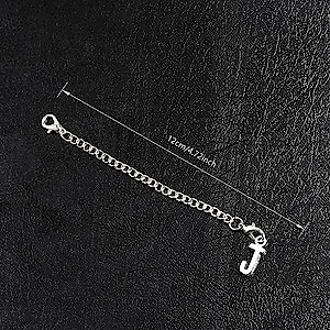 LUAATT Letter Charm Accessories For Stanley Cup,Name Id Letter Handle Charm For Stanley Tumbler(J)