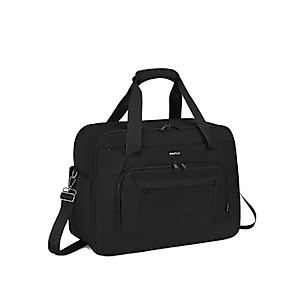 ECOHUB For Spirit Airlines Personal Item Travel Bag 18x14x8 Underseat Carry On Bag Water Resistant Duffel Bag Weekend Bag With Laptop Sleeve & Wet Pocket, Overnight for Men, 30L, Black