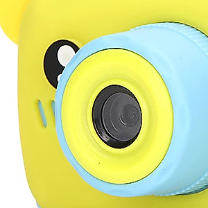 Children Camera, Digital Portable Rechargeable 2 Inch Display Kid Video Camera Birthday Gift for Outdoor Activity for Home Travel(Yellow)