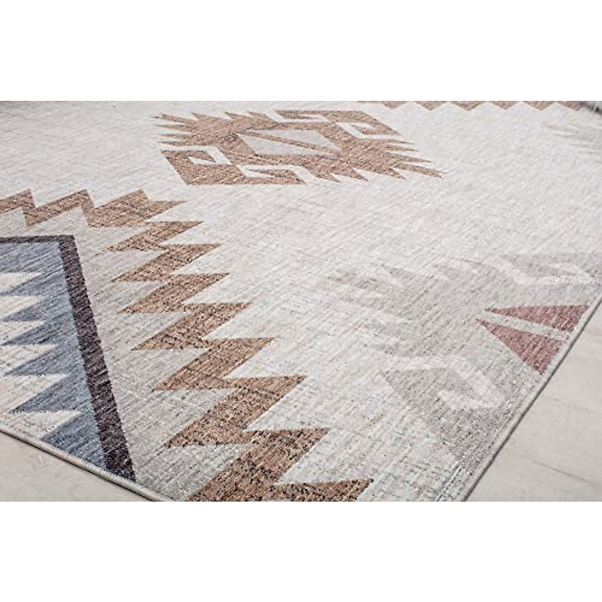 Mason Brooks Cressida CA80A Tapestry Beige Moroccan Tribal Ivory Area Rug, 2'6" x 4'