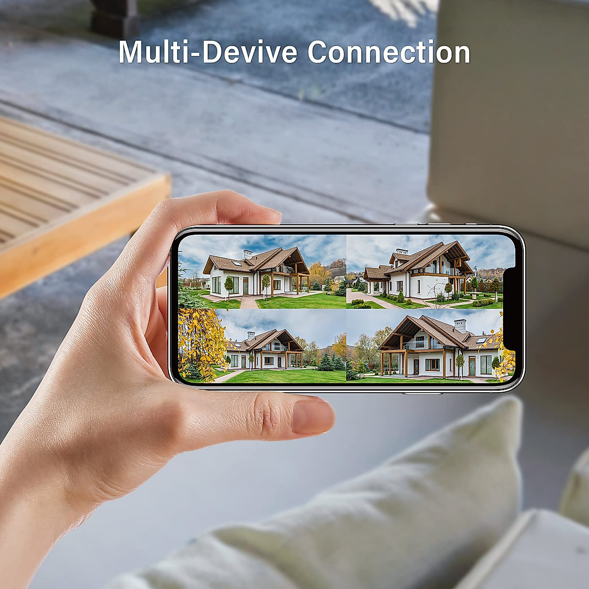XTU Security Camera Outdoor, 2K Wireless WiFi 360° PTZ Camera, Solar Security Camera Battery Powered, Home Surveillance Camera with Spotlight & Siren/Motion Detection/3MP Color Night Vision/IP66.