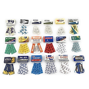 G.B.S Sharp Blades and Styptic Powder Jar, Stops Bleeding from Shaving Nicks and Cuts Soothes Skin and Pore After Shave, Pack of 36