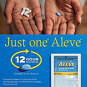Aleve On The Go Pain Relief, Sachet Dispenser, 60 Individual Pouches