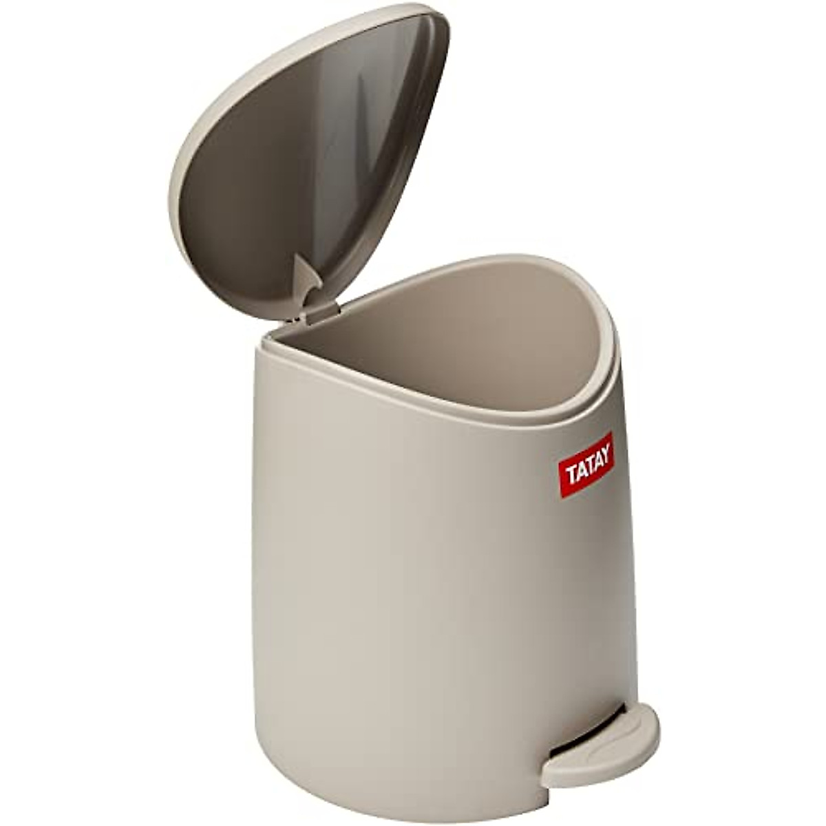 TATAY Standard Bathroom Pedal Bin, 3L, One Size, Grey