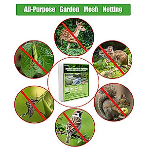 Garden Netting , Plant Covers 8 x 24Ft Bird Mosquito Insect Bug Barrier Mesh for for Vegetable Plants Fruits Flowers Crops Greenhouse Row Cover Raised Bed Barrier Screen Protection Net Cover