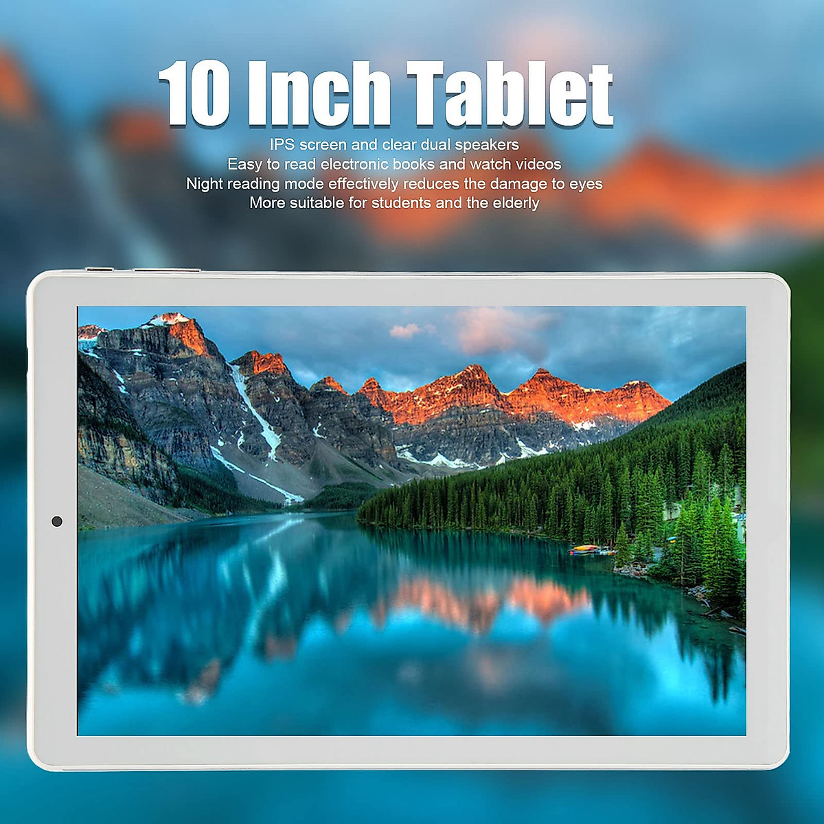 Zopsc 10in Tablet for 11 3G WiFi HD IPS Dual Band Tablet 8 Core 3 64GRAM 8MP 13MP Three Card Slots MT6592 6000mah Silver