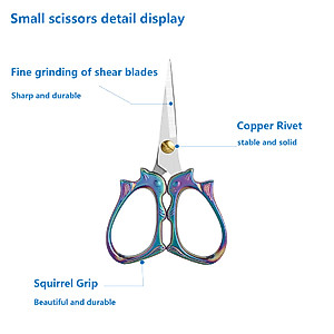 2 Pieces Embroidery Scissors Sharp Sewing Craft Crochet Scissors, Yarn Scissors,Small Scissors All Purpose For Sewing, Cross Stitching, Crafts, Arts & Crafts Handmade DIY Tools