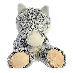 Aurora® Adorable Flopsie™ Winter Wolf™ Stuffed Animal - Playful Ease - Timeless Companions - Gray 12 Inches