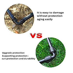 1/2 inch Irrigation Fittings Elbow Connectors For (1/2" ID x0.6-0.63" OD) 16mm Drip Tubing Barbed Connectors-10 Pcs/pack