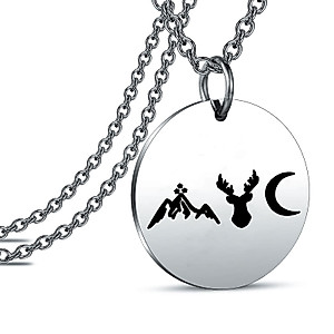 OKEYCH S-JM Gift S-JM Book Series Symbols Necklace Thorns and Roses T-OG and Crescent City Jewelry (S-JM Symbols Necklace)