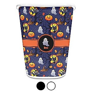 RNK Shops Halloween Night Waste Basket - Single Sided (Black) (Personalized)