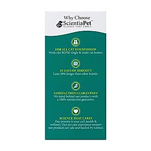 bSerene Pheromone Calming Solution for Cats|45-Day Starter Kit: Plug-in Diffuser + Refill |Helps Reduce Hiding, Scratching, Stress, Anxiety | for Single/Multicat Homes|45 Days of Constant Comfort
