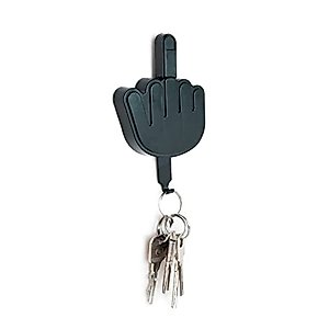 TOIVO Finger Hand Key Hanger for Wall，Funny Key Holder for Wall Funny Gift Idea，Middle Finger Keychain Ejects The Finger，for Doorway Wall Entryway Hallway Funny Office Wall Decorative