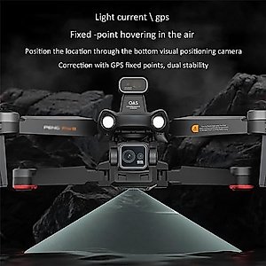 RKSTD 4K Camera GPS RC Drone For Adults With Obstacle Avoider, Foldable RC Quadcopter, Brushless Motor, Circle Flight, Waypoint Flight, Auto Return, Follow Me, Altitude Hold, Headless Mode
