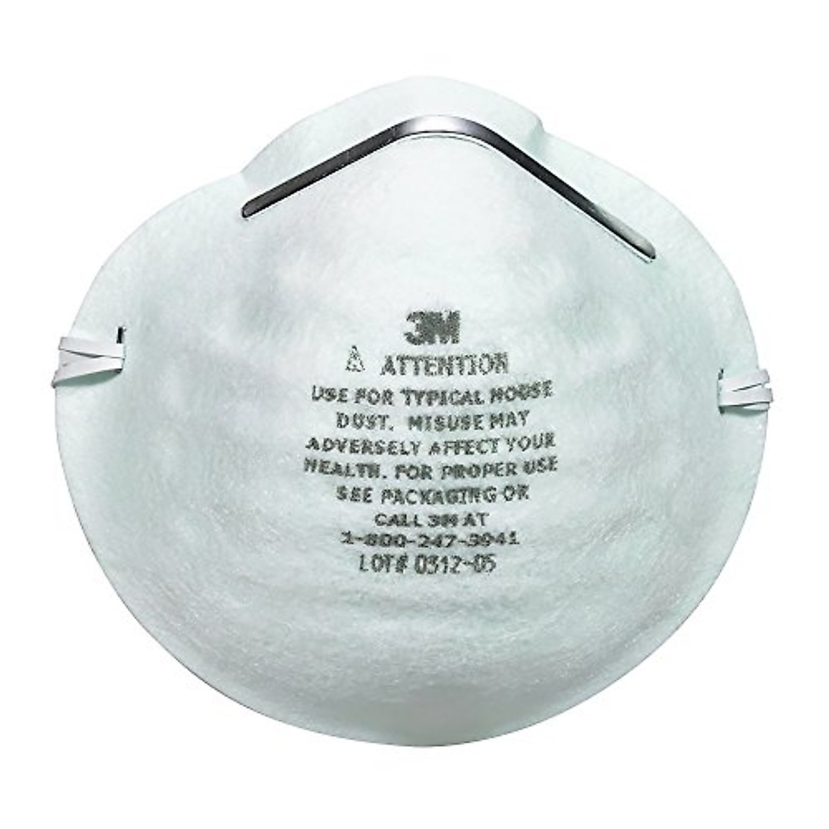 3M Home Dust Mask, Helps Provide Relief From Allergens, Pet Dander, And Other Non Harmful Airborne Particles, 5-Pack (8661PC1-A)