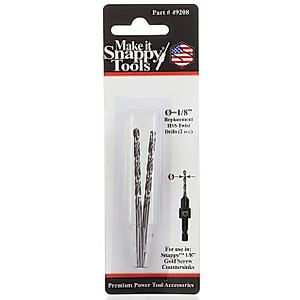 Make it Snappy Tools 1/8 Inch Replacement HSS Drills (2 Pcs.) #49208