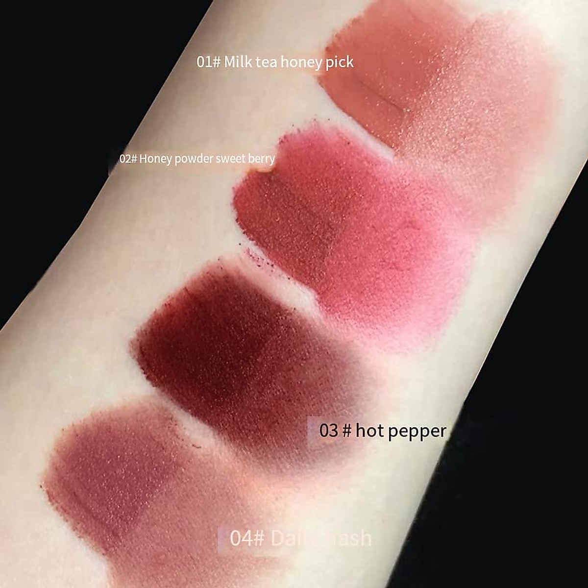 pulunto Mist Matte Velvet Lipstick, Waterproof Long Lasting Lip Gloss, Non Stick Cup Easy Coloring Liquid Lipstick, Cute Bear Beauty Makeup