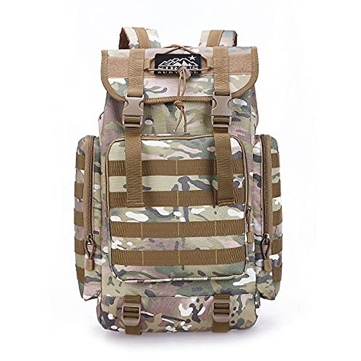 Sirius Survival “The Rambler” - 40L Tactical Backpack with MOLLE Webbing (Black)