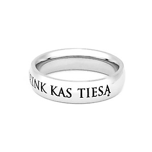 LDS CTR Ring - Lithuanian Choose the Right Ring - Narrow Band
