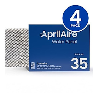AprilAire 35 Water Panel Humidifier Filter Replacement for AprilAire Whole-House Humidifier Models 350, 360, 560, 560A, 568, 600, 600A, 600M, 700, 700A, 700M, 760, 760A, 768 (Pack of 4)