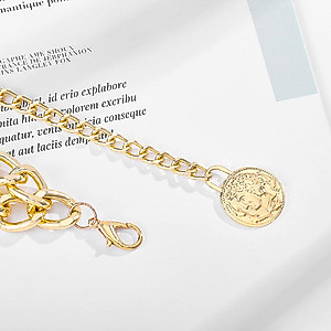 Sinalty Coin Waist Chain Gold Belly Chain Layered Body Chains Party Belly Body Jewelry Accessories for Women and Girls(B)