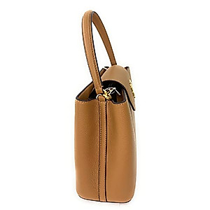 Tory Burch Britten Small Satchel (Tiramisu)