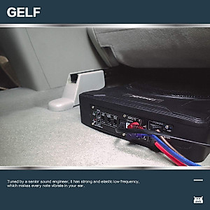 DEVMO GELF 8" Compact Enclosed Powered Enclosed Subwoofer for CAR Under seat