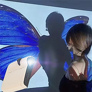 Oligage Creative Projection Lamp Moon Butterfly Projector Night Light Photo Prop Background Wall Art Lights Party Decoration Birthday