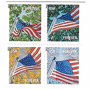 USPS Forever Stamps A Flag for All Seasons - book of 20 postage stamps