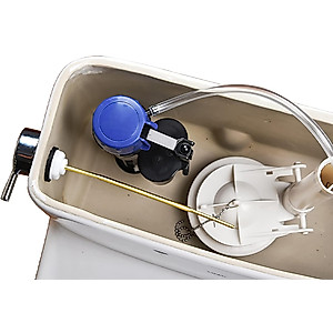 3-Inch One Piece Toilet Flush Valve, Universal Toilet Replacement Parts Toilet Repair Kit for Toilets with Flapper and Chain, Easy to Install