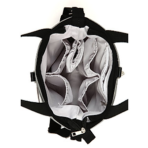 Compact Mommy Tote Bag - Best Designer Ladies Handbag for Toddlers (Also Fits Baby Diapers)