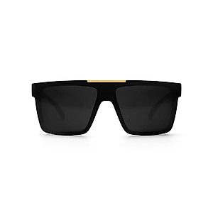 Heat Wave Visual Quatro Sunglasses Black with Gold Bar